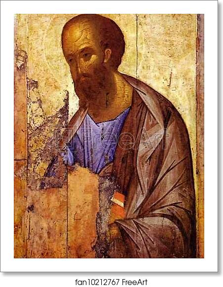 Free art print of Apostle Paul by Andrei Rublev. 1420s. Tempera on wood ...