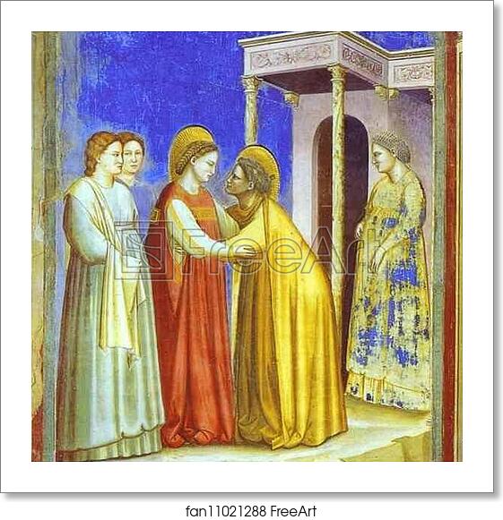 Free art print of The Visitation by Giotto. 1302-1305. Fresco. Capella ...