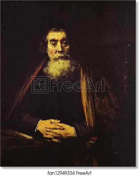 Free art print of Portrait of an Old Man (The Rabbi) by Rembrandt ...