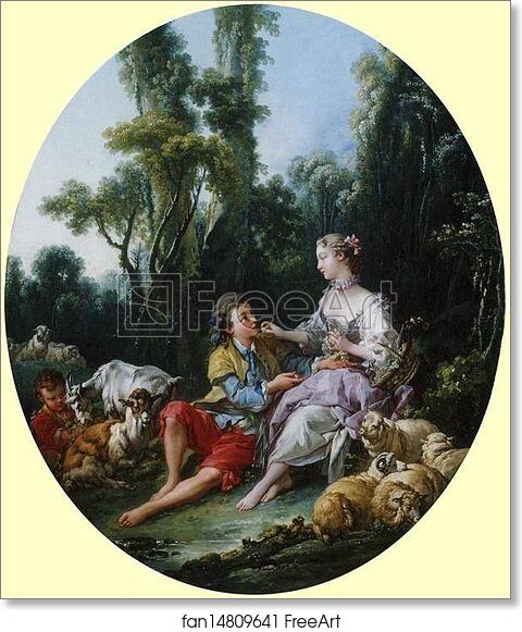 Free art print of Pensent-ils au raisin? by François Boucher | FreeArt ...