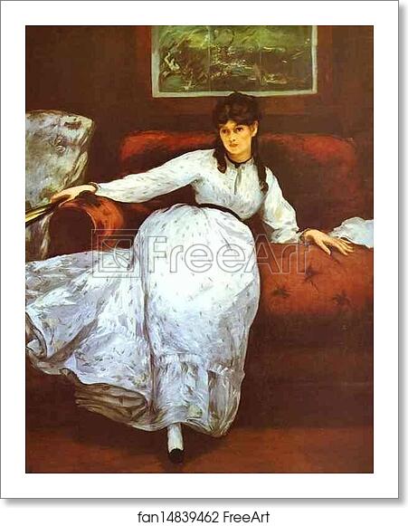Free art print of Repose (Berthe Morisot) by Edouard Manet. 1869-1870 ...