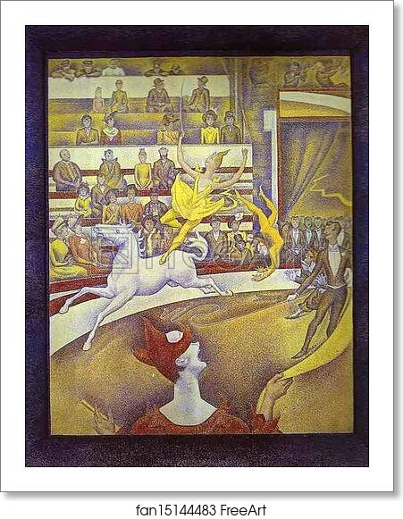 Free art print of The Circus by Georges Seurat. 1890-91. Oil on canvas ...