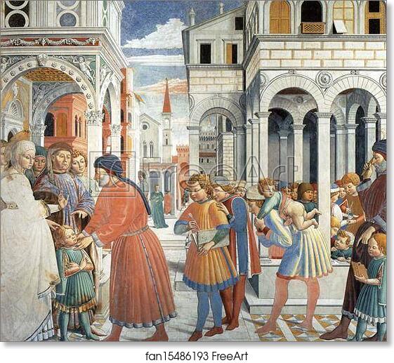Free art print of The School of Tagaste by Benozzo Gozzoli | FreeArt ...