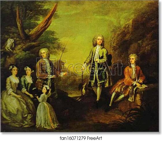 Free art print of The Ashley and Popple Family by William Hogarth ...