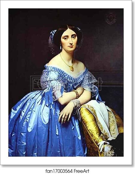 Free art print of Portrait of Princess De Broglie by Jean-Auguste ...