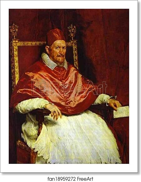 Free art print of Pope Innocent X by Diego Velázquez. 1650. Oil on ...