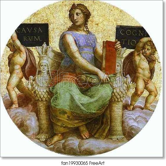 Free art print of Philosophy (ceiling tondo) by Raphael | FreeArt ...