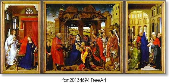 Free art print of St. Columba Altarpiece by Rogier Van Der Weyden | FreeArt | fan20134694