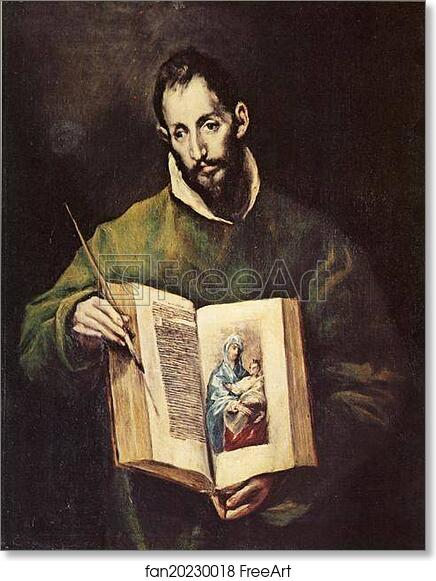 Free art print of St. Luke by El Greco | FreeArt | fan20230018