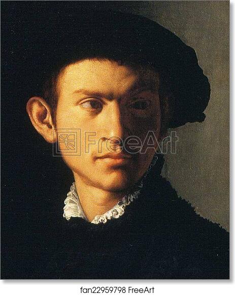 Free art print of Portrait of Young Man with a Lute. Detail by Agnolo ...