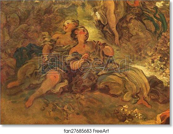 Free art print of Rinaldo in Armida's Garden. Detail by Jean-Honoré ...
