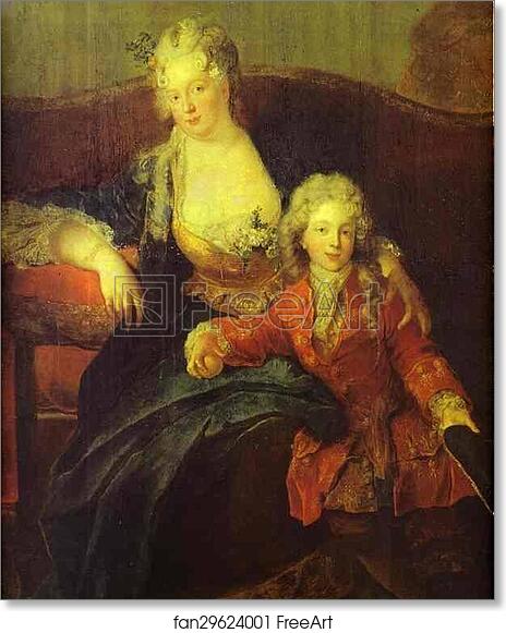 Free art print of Portrait of Baron von Erlach with His Family. Detail ...