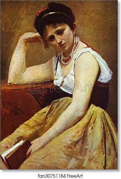 Free art print of Interrupted Reading by Jean-Baptiste-Camille Corot ...