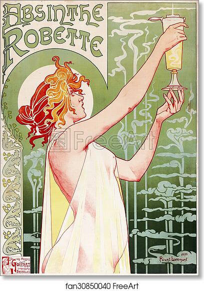Free art print of Absinthe Robette by Henri Privat-Livemont | FreeArt ...