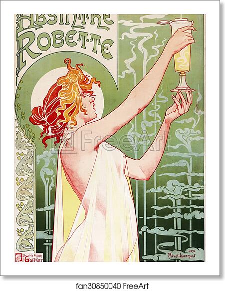 Free art print of Absinthe Robette by Henri Privat-Livemont | FreeArt ...