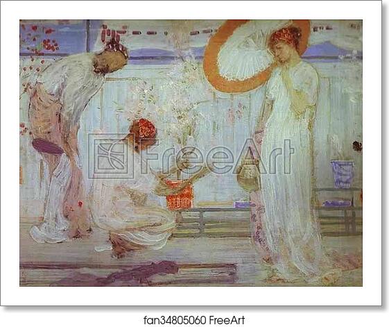 Free art print of The White Symphony: Three Girls by James Abbott ...