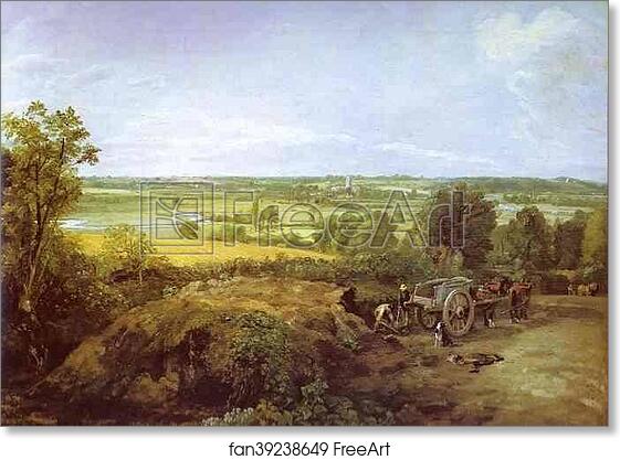 Free art print of View of Dedham by John Constable | FreeArt | fan39238649