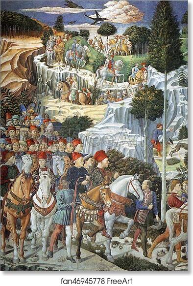 Free art print of Procession of the Magus Balthazar by Benozzo Gozzoli ...