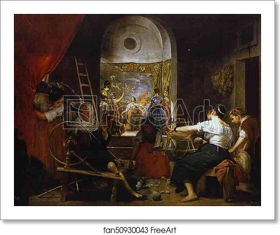Free art print of The Fable of Arachne (Las Hilanderas) by Diego ...