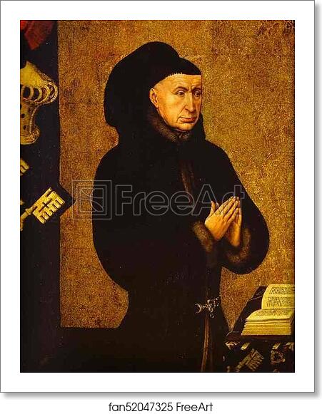 Free art print of Beaune Altarpiece. Nicolas Rolin. Detail of exterior ...