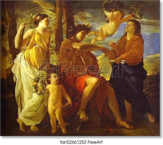 Free art print of The Inspiration of the Poet by Nicolas Poussin ...