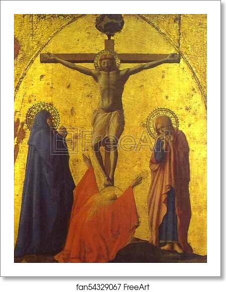Free art print of Crucifixion. Panel from the Pisa Altar by Masaccio ...