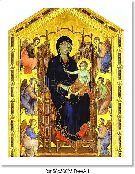 Free art print of Rucellai Madonna by Duccio Di Buoninsegna. C. 1285 ...