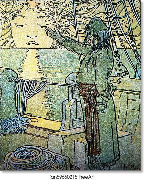 Free art print of Clio by Alphonse Mucha | FreeArt | fan59660215