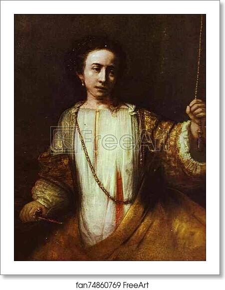 Free art print of Lucretia by Rembrandt Harmenszoon Van Rijn. 1666. Oil ...