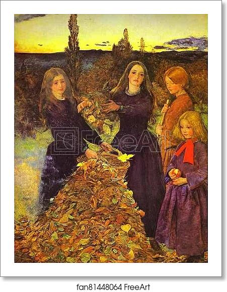 Free art print of Autumn Leaves by Sir John Everett Millais. 1856. Oil ...