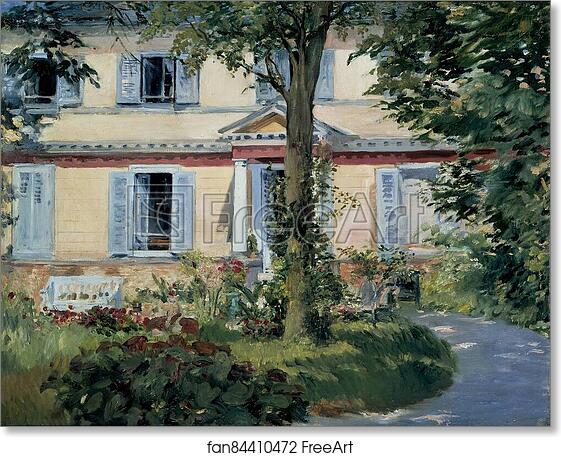 Free art print of The House at Rueil by Édouard Manet | FreeArt ...